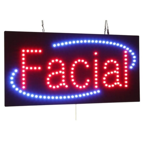 Topking | Accents | Beauty Salon Facial Led Neon Plastic Sign By ...